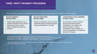 PSD 2 - Ocean of requirements | PDF