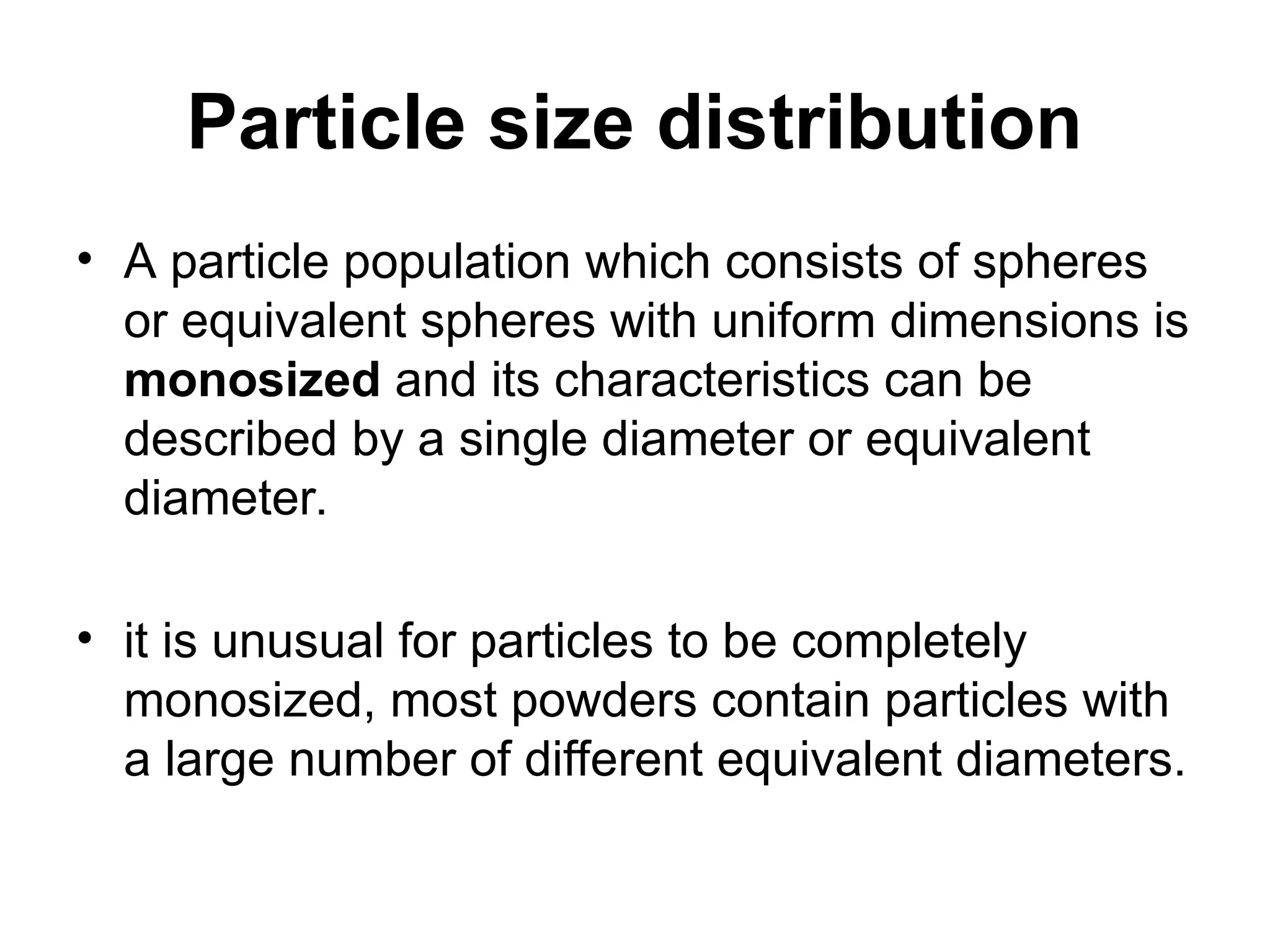 Particle size distribution measurement PSD | PPT