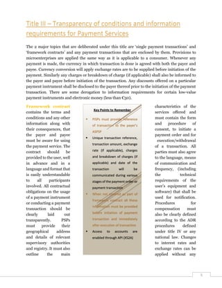 Revised Payment Services Directive - A Brief Explanation | PDF