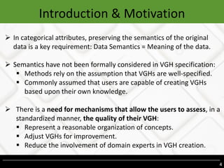 Ontology-Based Quality Evaluation of VGHs for Data Anonymization | PPT