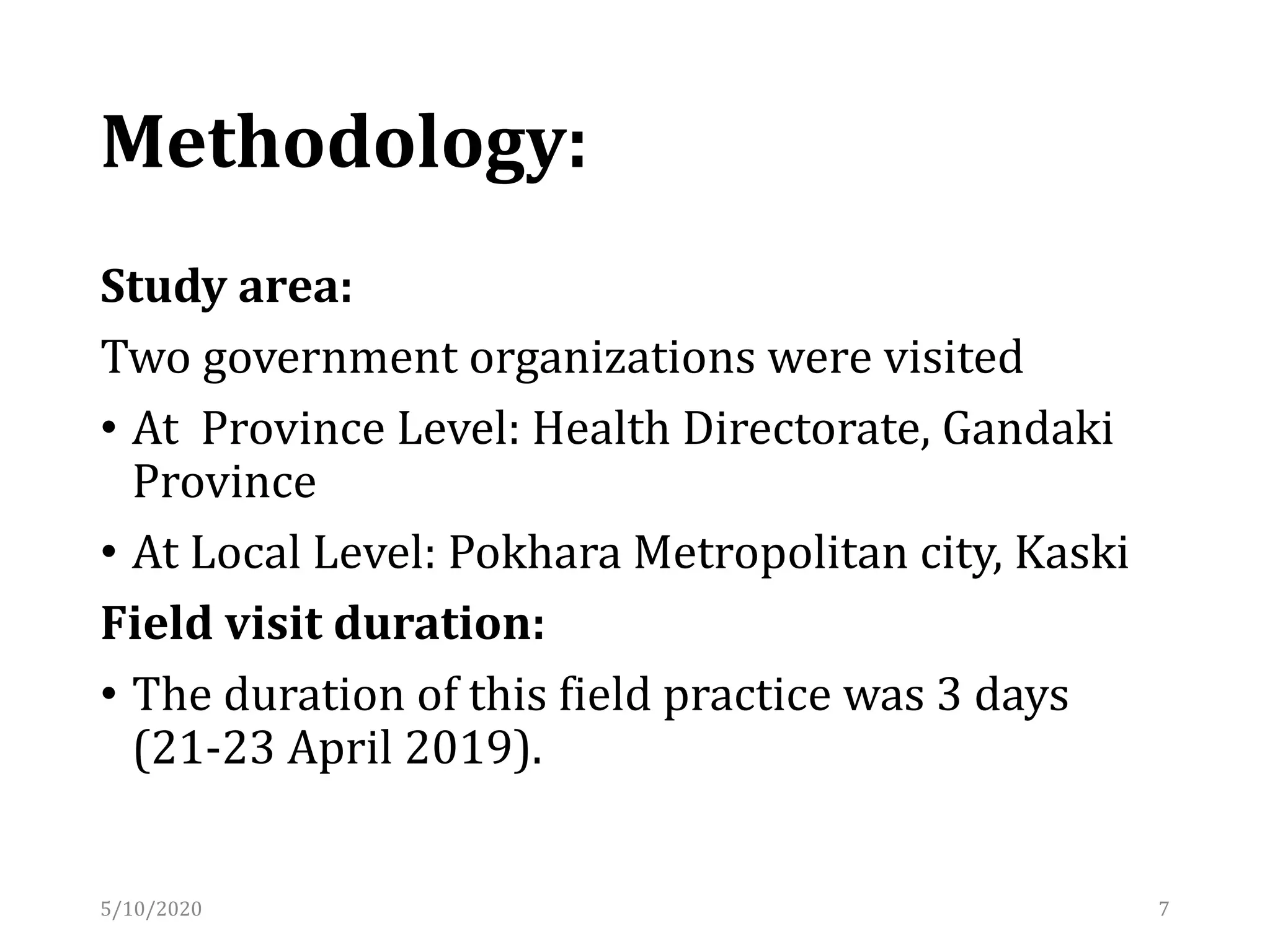 Review of current health service planning in Nepal from province to ...