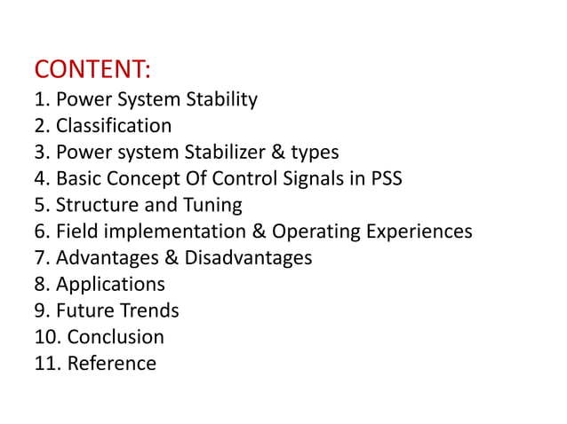 Power System Dynamics and Control Presentation on Unit 3 | PPT