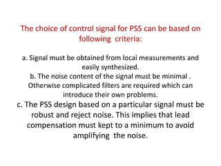 Power System Dynamics and Control Presentation on Unit 3 | PPT