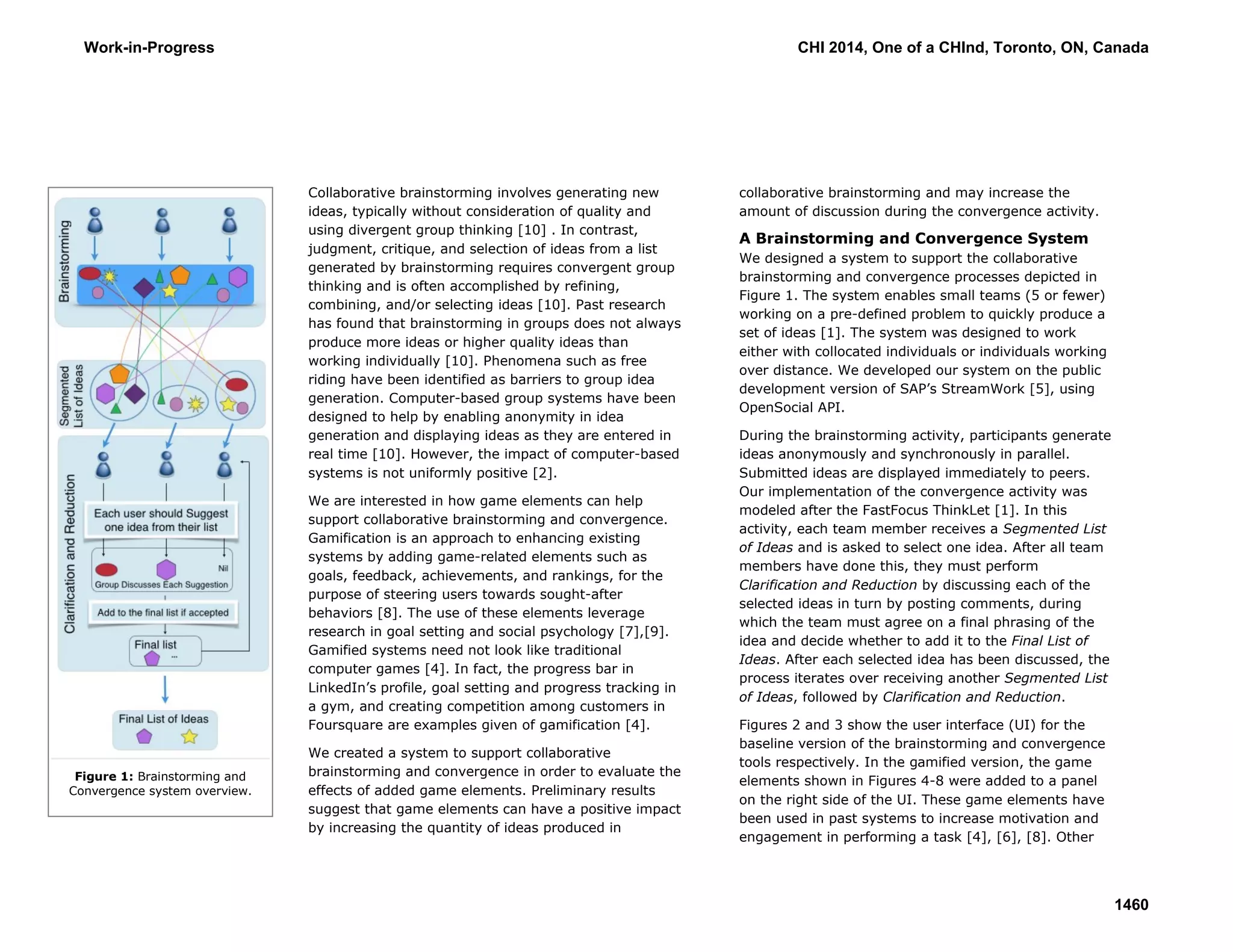 Gamification of collaborative idea generation and convergence | PDF