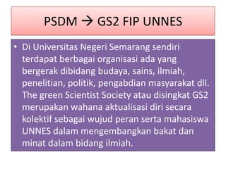 PSDM dan GS2 FIP UNNES | PPTX
