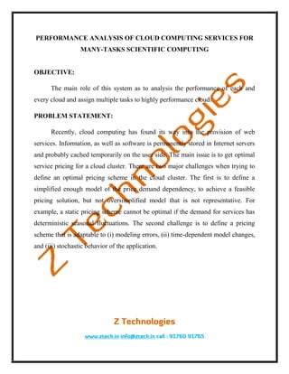 Psdot 18 performance analysis of cloud computing | PDF
