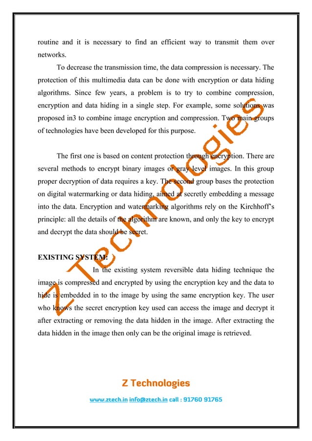 Separable Reversible Data Hiding In Encrypted Image Pdf