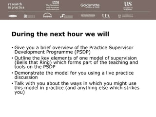 Using the Bells that Ring- systemic model of supervision on the ...