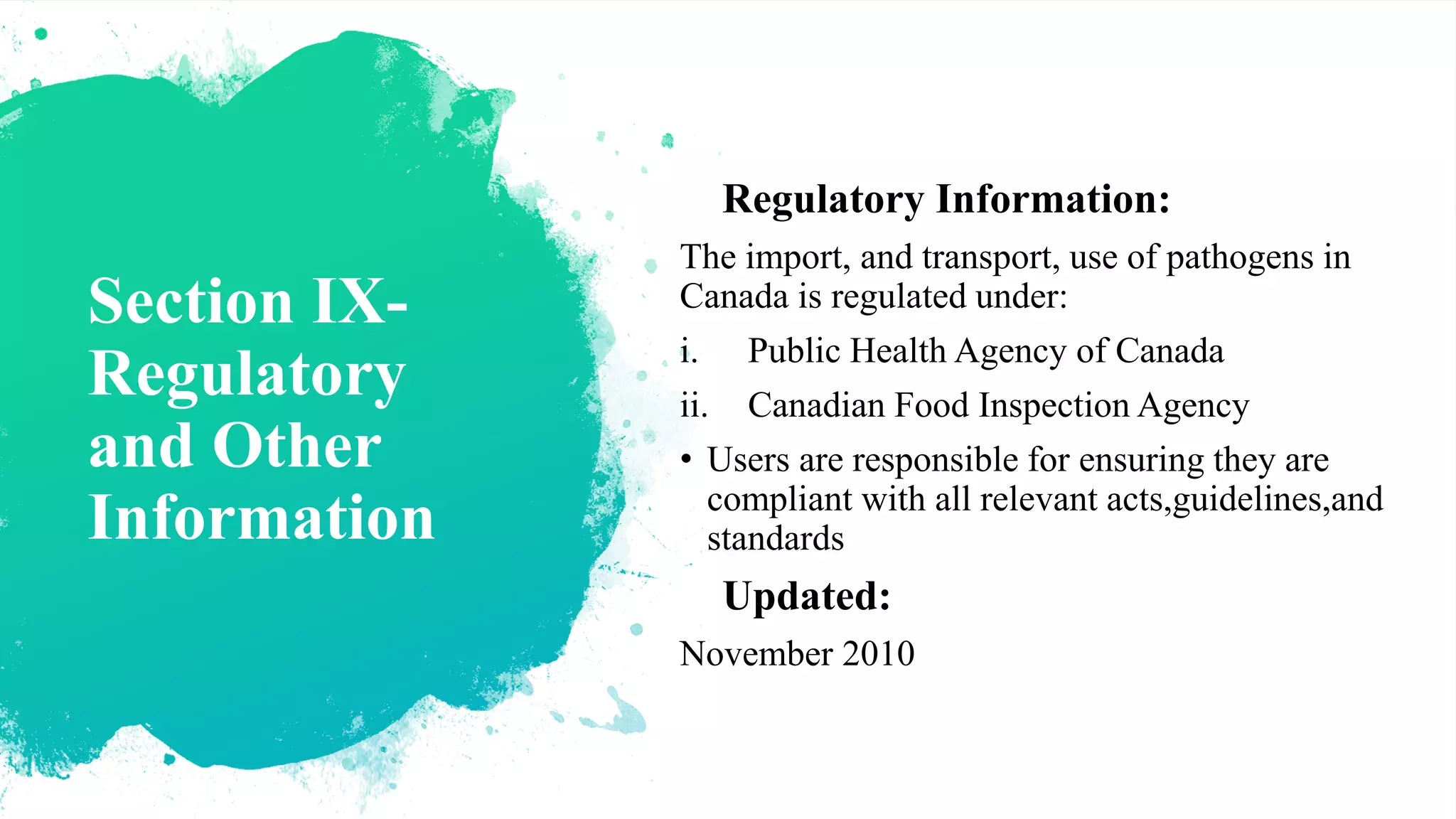 Pathogen safety data sheet | PPT