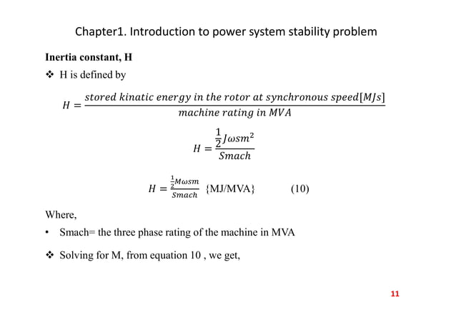 POWER SYSTEM DYNAMICS AND STABLITY CHAP1 | PDF