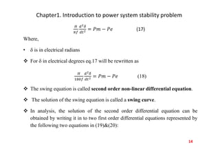 POWER SYSTEM DYNAMICS AND STABLITY CHAP1 | PDF