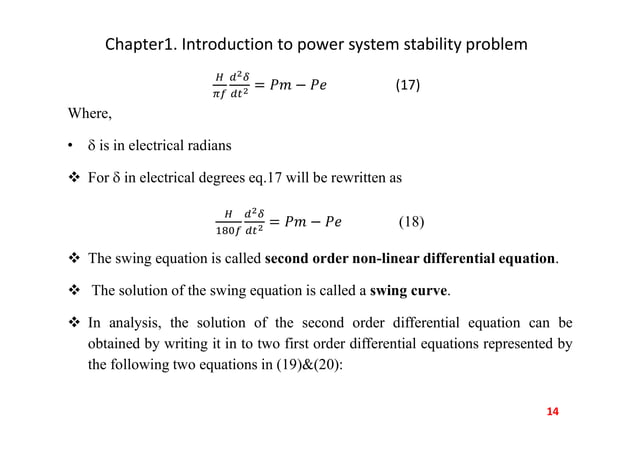 POWER SYSTEM DYNAMICS AND STABLITY CHAP1 | PDF