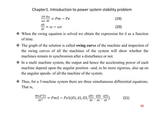 POWER SYSTEM DYNAMICS AND STABLITY CHAP1 | PDF