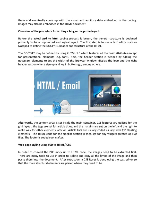 Psd To Html Pdf