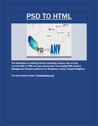 PSD to HTML | PDF