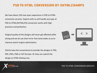 PSD to HTML Conversion | PPT