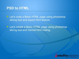 Psd to Html Conversion - Best Practices | PPT