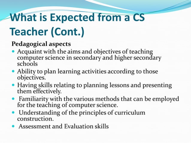 Teaching of Computer Science in Schools | PPTX | Technology Industry ...