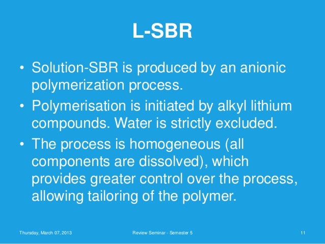 Styrene-Butadiene Rubber (SBR)