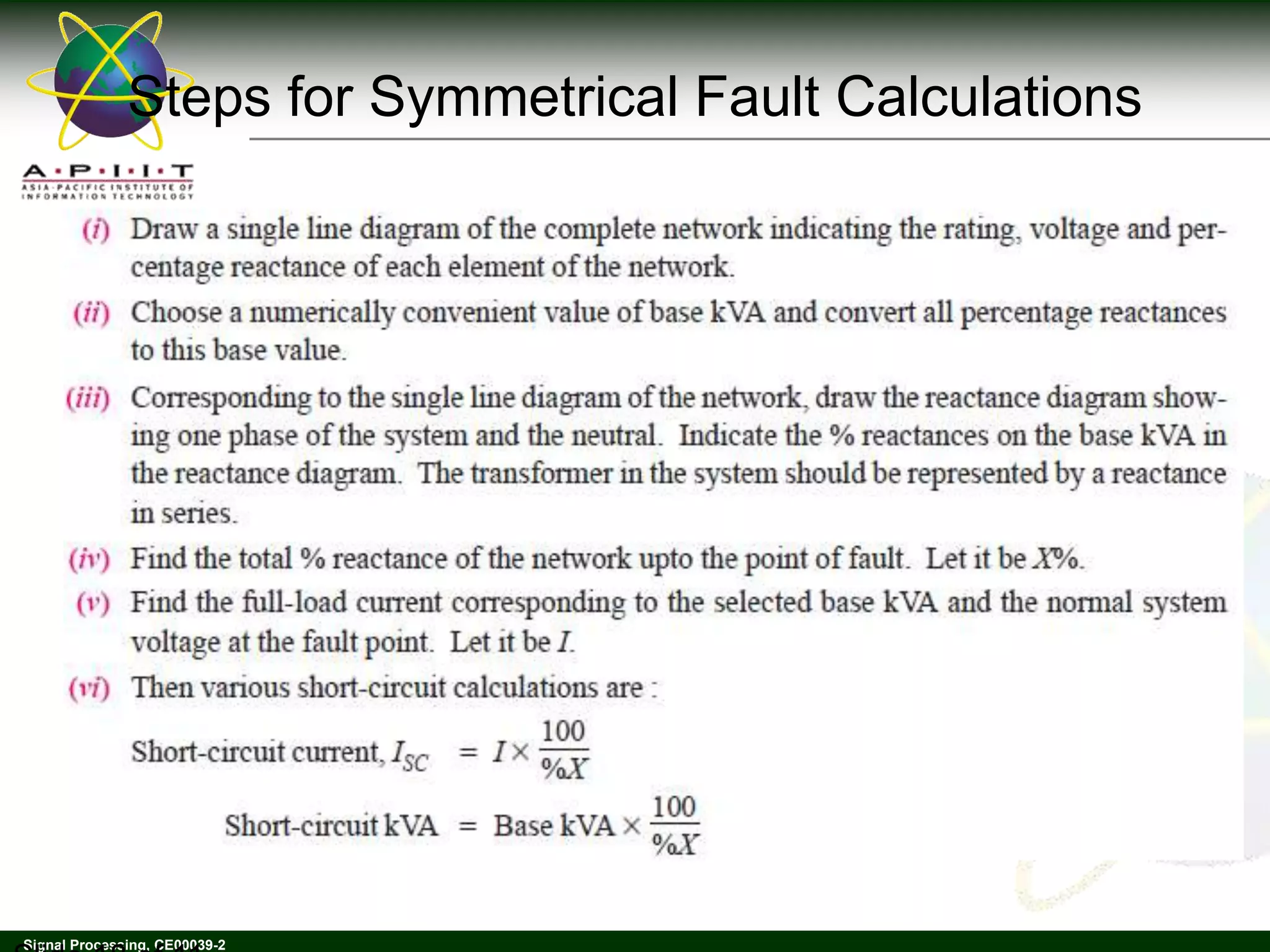 UNSYMMETRICAL FAULTS IN POWER SYSTEM | PPTX