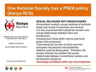IFRC's policy to prevent and respond to sexual exploitation and abuse ...