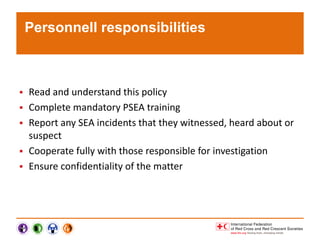 IFRC's policy to prevent and respond to sexual exploitation and abuse ...