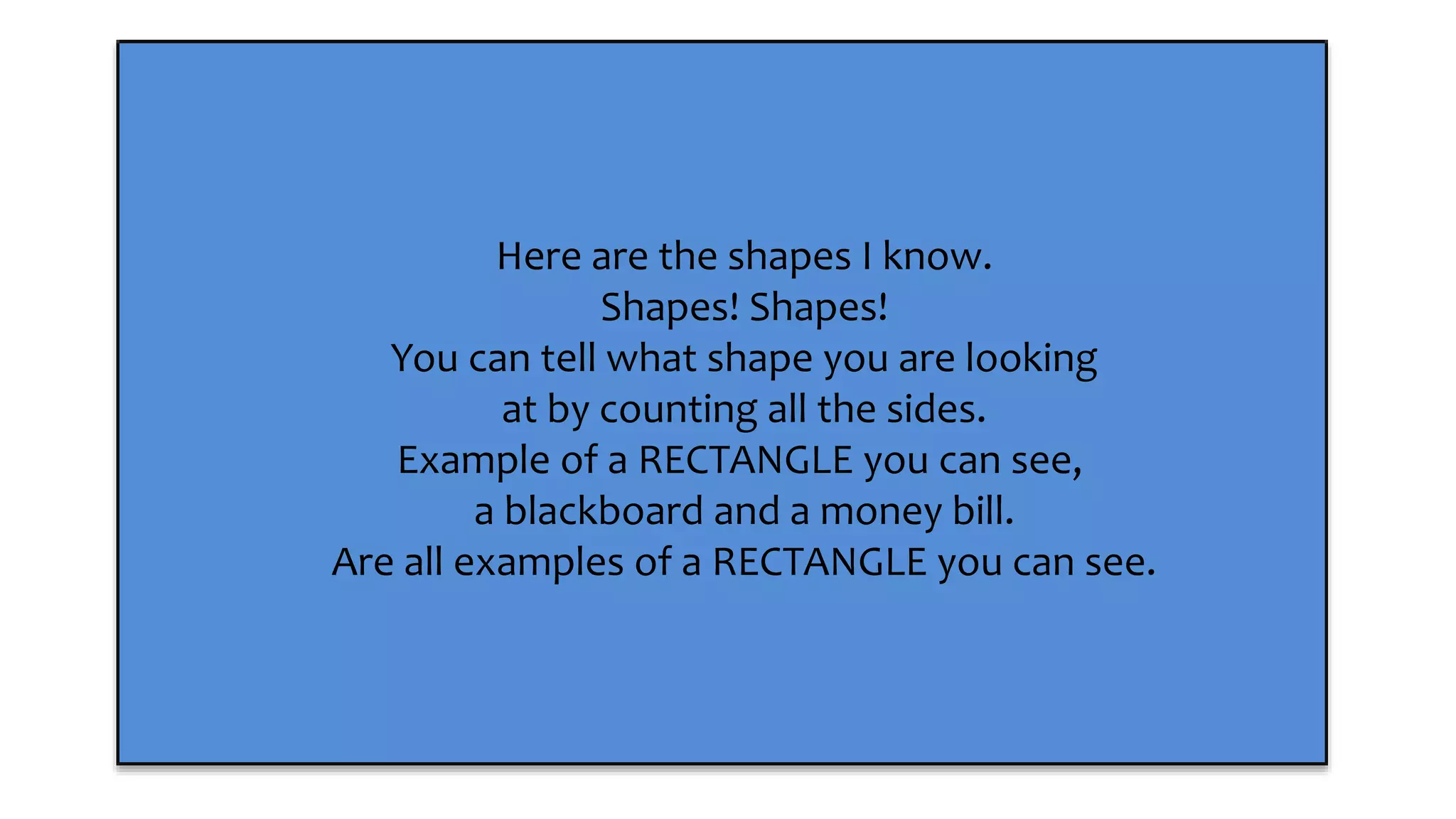 Shapes I know | PPTX