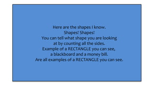 Shapes I know | PPTX