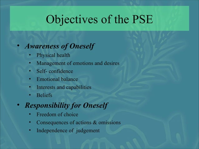 PSE (English) | PPT