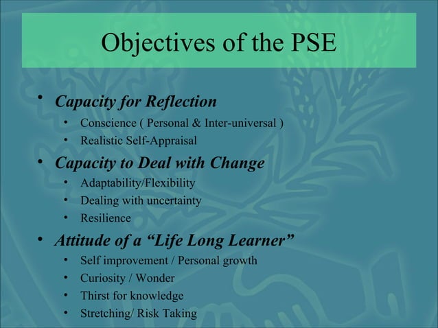PSE (English) | PPT
