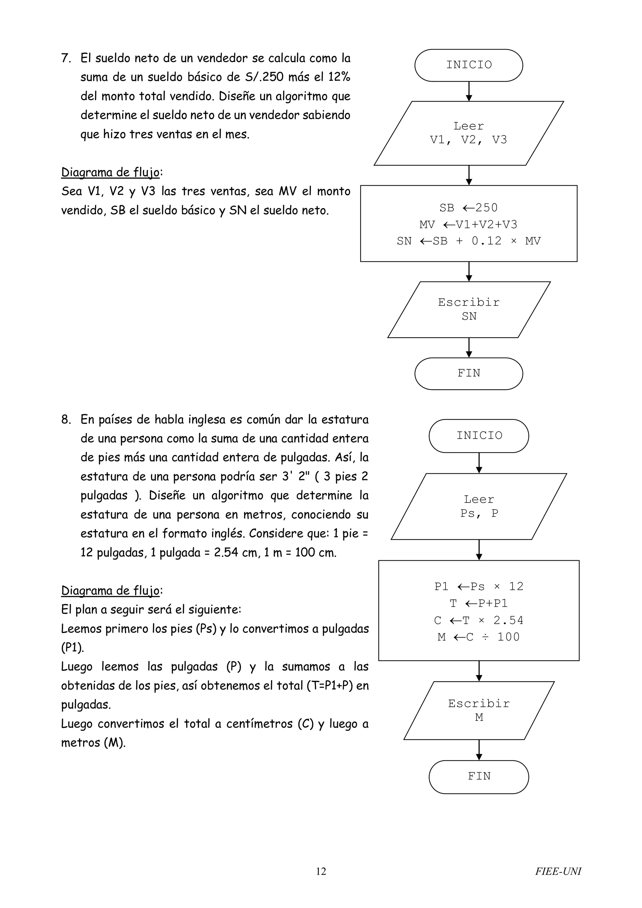 Algoritmos con PSeInt | PDF