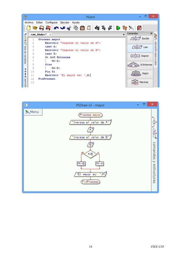 Algoritmos con PSeInt | PDF