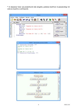 Algoritmos con PSeInt | PDF