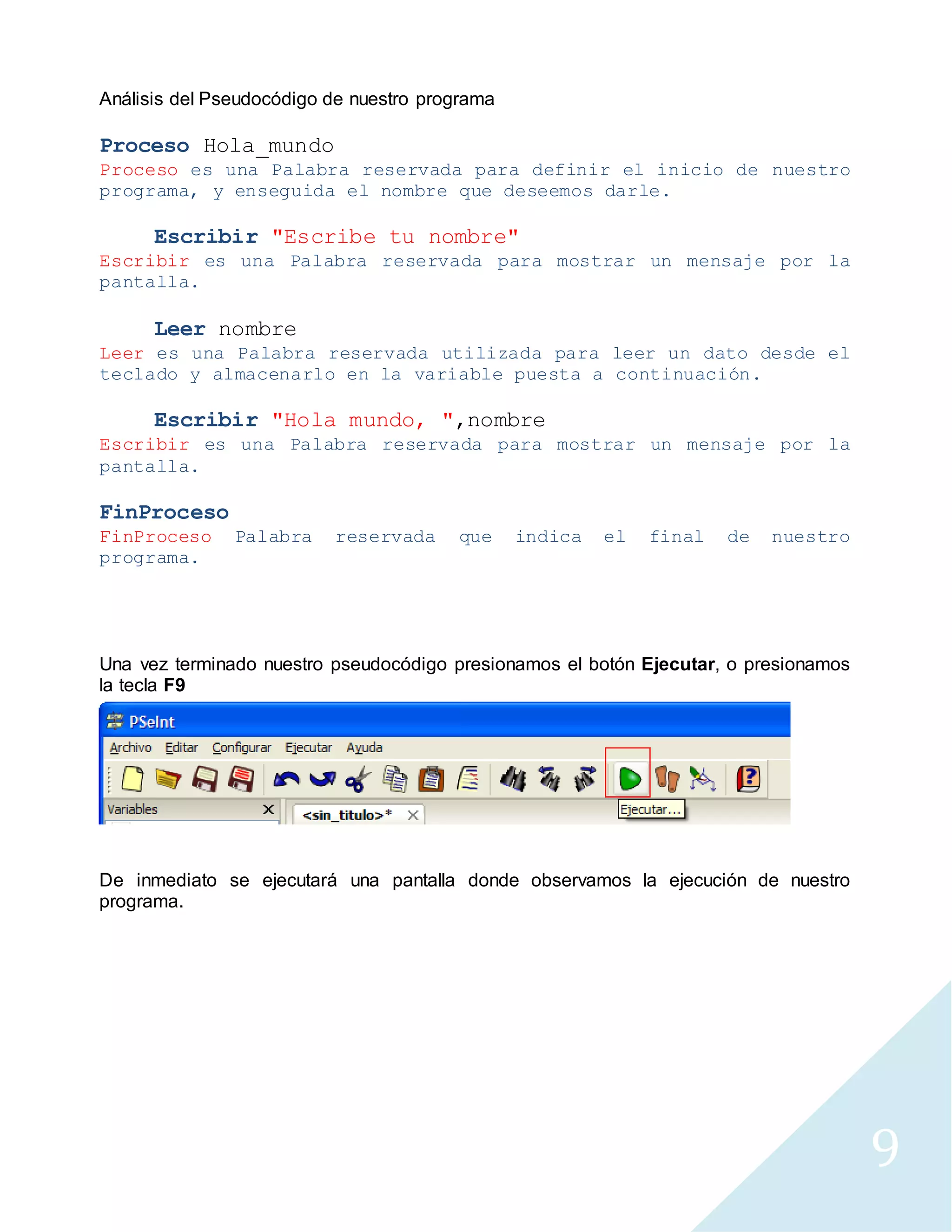Pseint tutorial | PDF