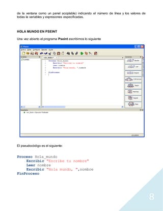 Pseint tutorial | PDF