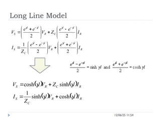 Lecture:PERFROMANCE OF A TRANSMISSION LINE | PPT