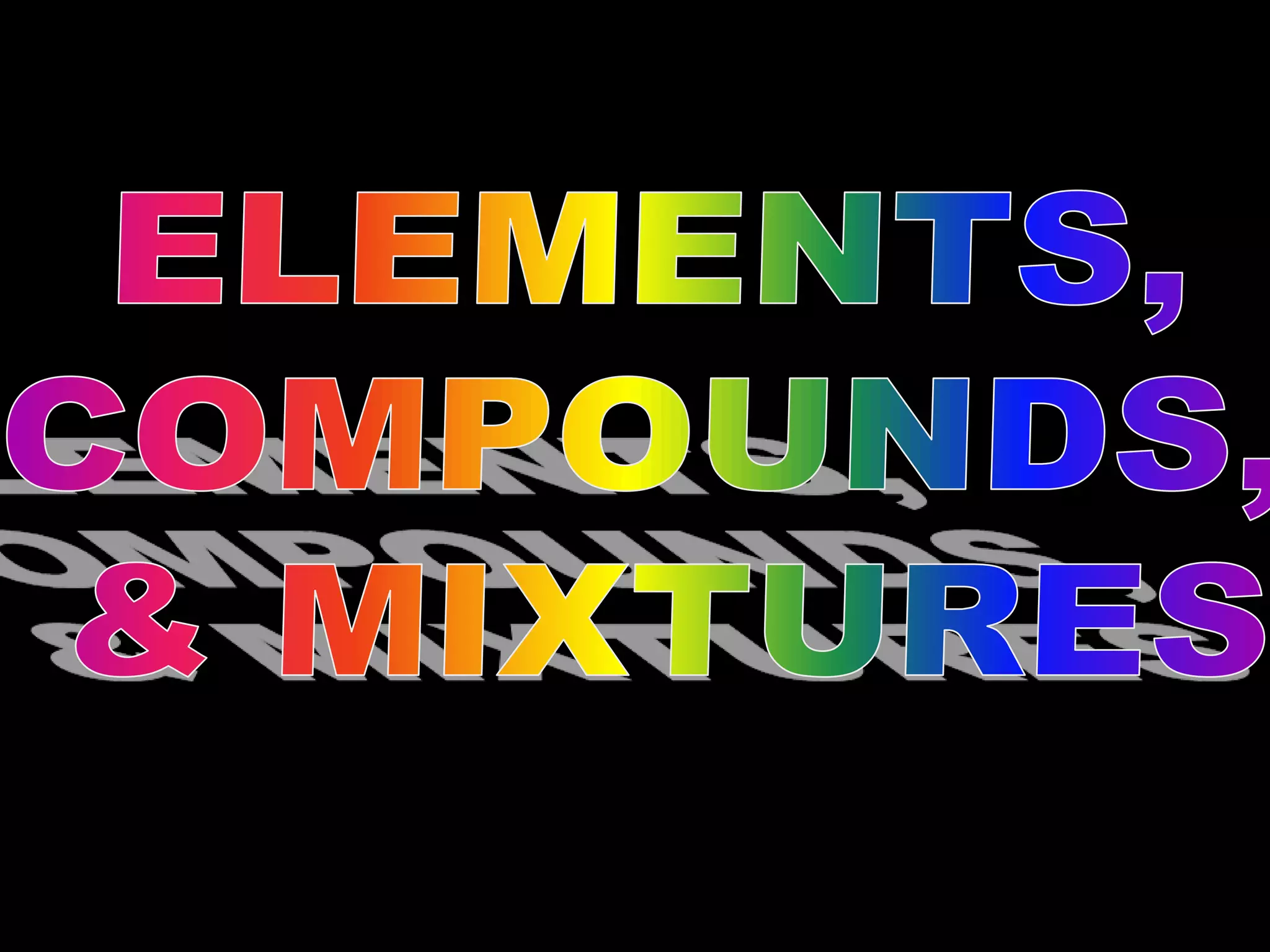 PS elements compounds mixtures.ppt