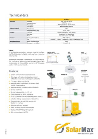 SolarMax Webb Interface | PDF