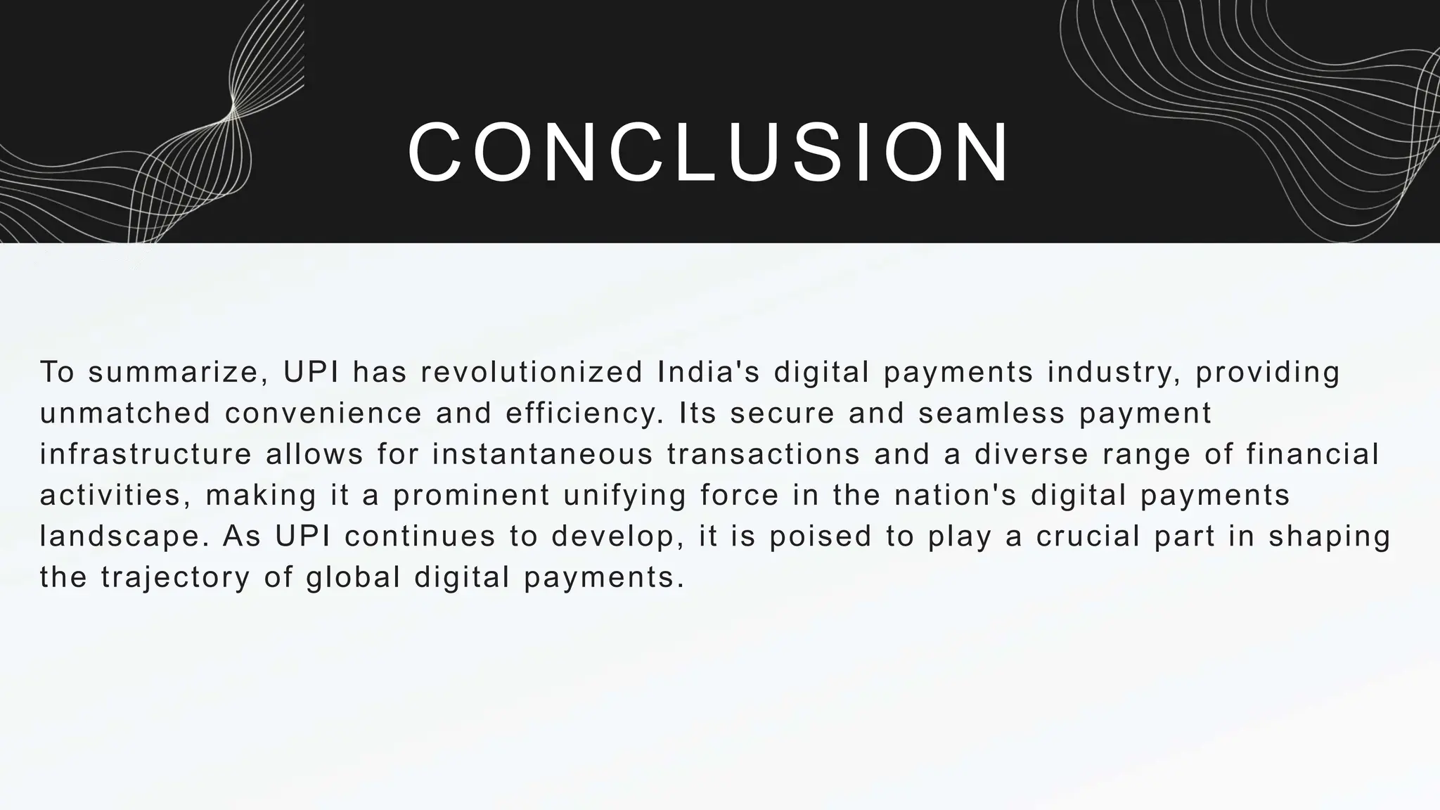 It is a PPT on Upi , based on the technology used to do payments | PPTX
