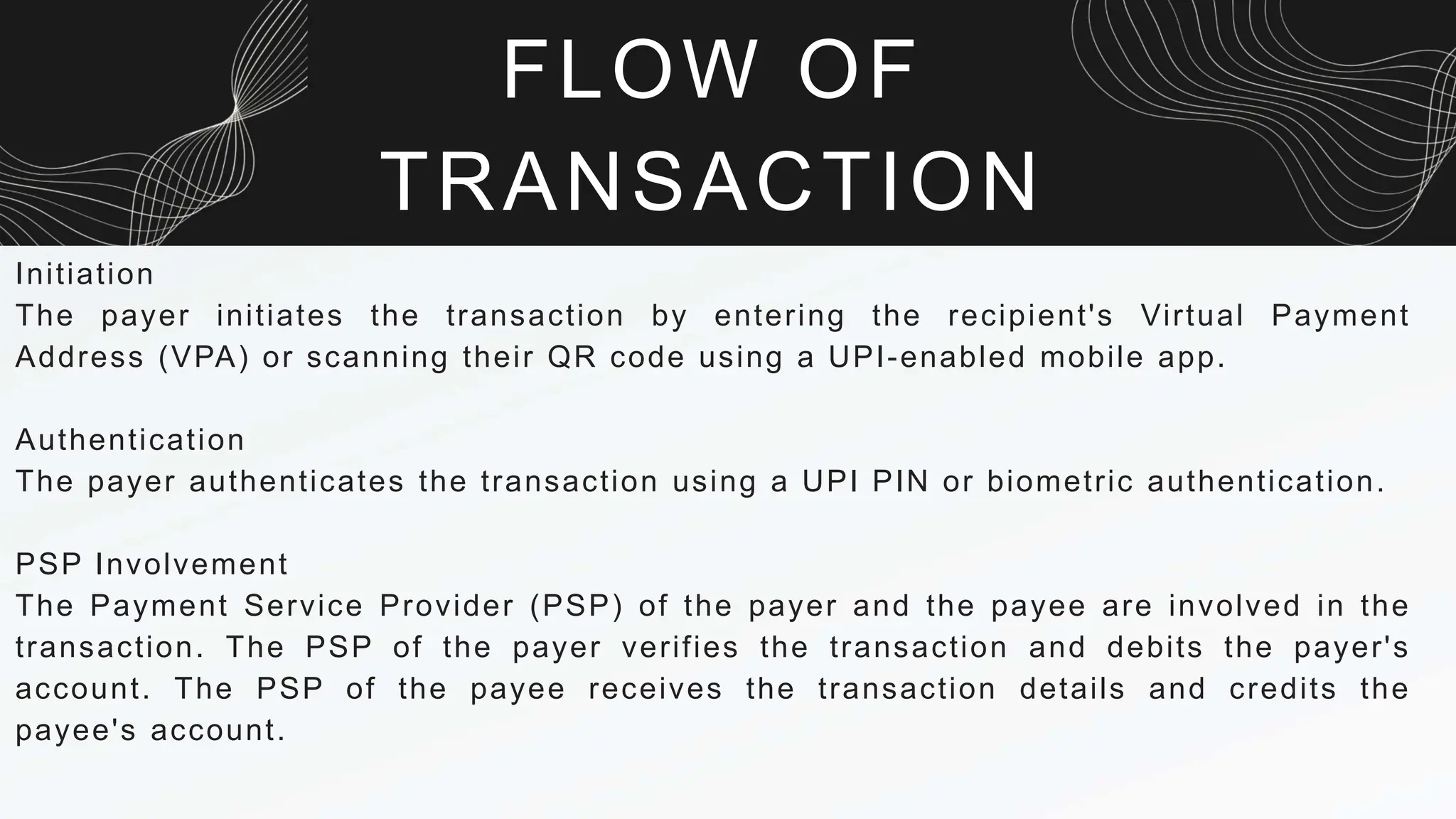 It is a PPT on Upi , based on the technology used to do payments | PPTX