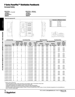 P Series PowerPlex™ Distribution Panelboards | PDF