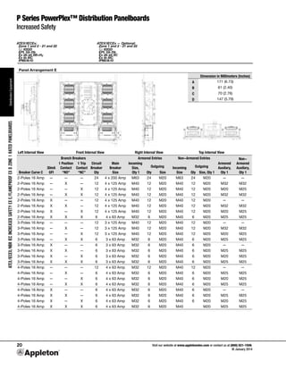 P Series PowerPlex™ Distribution Panelboards | PDF