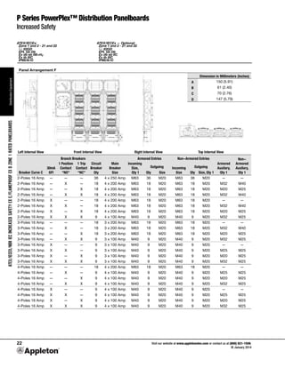 P Series PowerPlex™ Distribution Panelboards | PDF