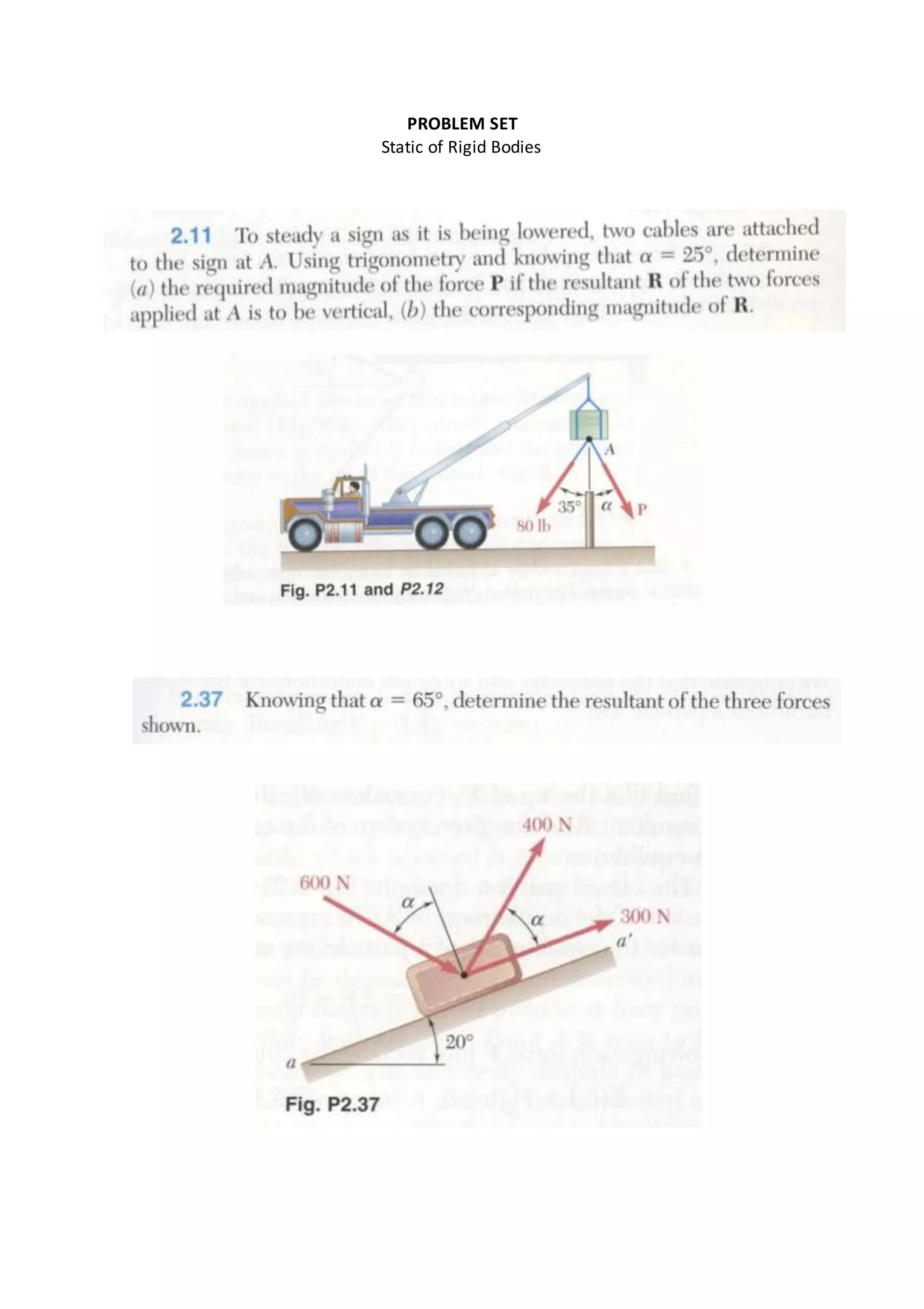 Statics of Rigid Bodies | DOCX