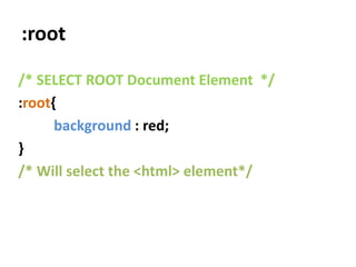 Pseudo CSS Selectors | PDF