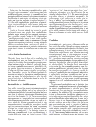 Pseudo-addiction | PDF