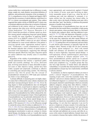 Pseudo-addiction | PDF