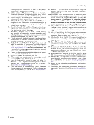 Pseudo-addiction | PDF