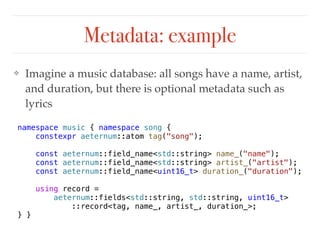 Pseudo dynamic immutable records in C++ | PPT