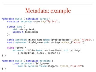 Pseudo dynamic immutable records in C++ | PPT